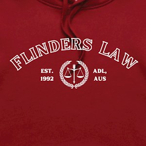 Flinders Law Varsity Hoodie - Cardinal