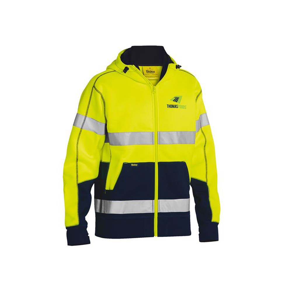 COLDSTORE - Hooded Fleece Jacket with Tape